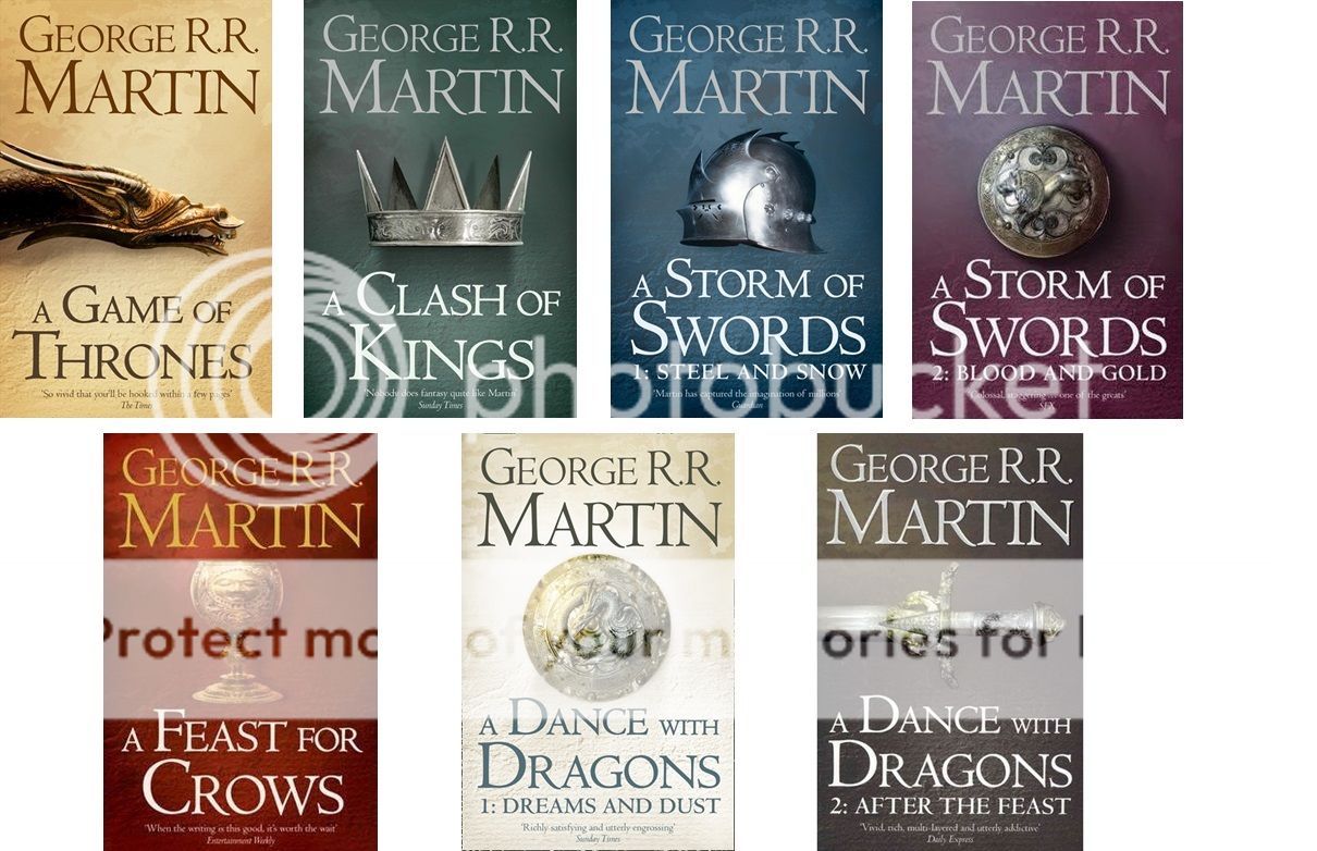 A Game of Thrones 7 Volume Book Box Set Song of Ice and Fire George R.R ...