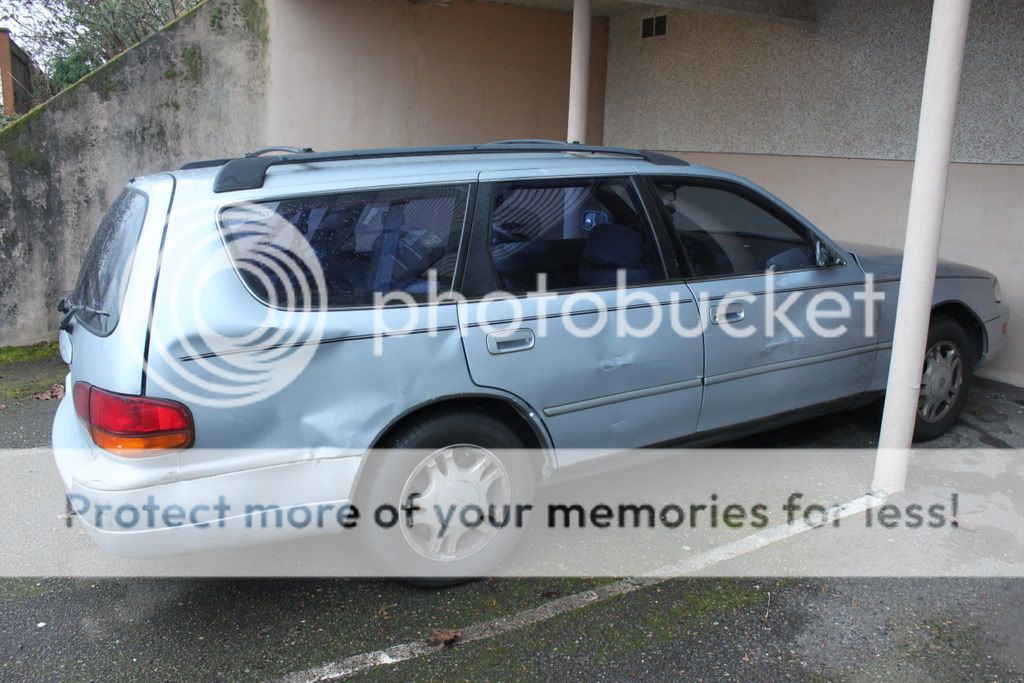 Wagon crashed on the side | Toyota Forum